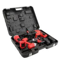 China Factory Price Power Tool Cordless Drill Wrench Angle Grinder Hand Tools Suit Case Tools Set for sale