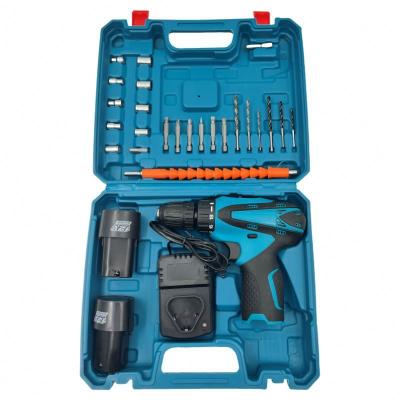 China Factory Price High Quality 12V Electric Hand Drill Rechargeable Cordless Mini Drill Keyless Chuck OEM Screwdriver 24N.M Torque for sale