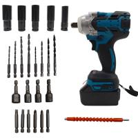 China 21-Volt Industrial Grade Compact Cordless Impact Wrench with 3.0Ah Lithium-Ion Battery 4 Drive 600N.M Max Torque Torque Wrench for sale