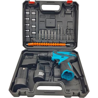 China Factory Direct 12V Precision Electric Cordless Drill Industrial Grade Power Screwdriver Tool Set with Battery Power Source for sale