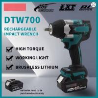China 700nm 1/2 Cordless Brushless 18V 800W Impact-Gun Impact Wrench Square Drive Electric Power Multi-function Construction Wrenches for sale