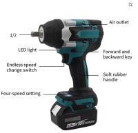 China 700nm 1/2 Cordless Brushless 18V 800W Impact-Gun Impact Wrench Square Drive Electric Power Multi-function Construction Wrenches for sale