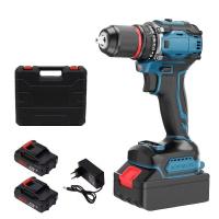 China 21v Portable Electric Cordless Brushless Drill Lithium-Ion Battery Electric Tool Kit for sale