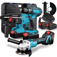 China Electric Tool Brushless Cordless Lithium-ion Battery Impact Drill 3-in-1 Combination Set for sale