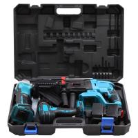 China High-quality 18V 21V Brushless Rechargeable Electric Drill and Screwdriver Tool Set, Electric Drill Tool Combination Set for sale