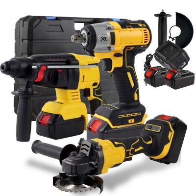 China Portable Electric Tool Set, Including Angle Grinder, Impact Wrench and Electric Hammer for sale