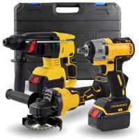 China Portable Electric Tool Set, Including Angle Grinder, Impact Wrench and Electric Hammer for sale