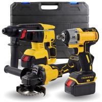 China 21v Brushless Three-in-One Electric Hammer, Angle Grinder, Impact Wrench for sale