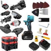 China Multifunctional Universal Device, Detachable Lithium Battery Combination Kit, 8-in-1 Brushless Lithium Battery Power Tool for sale