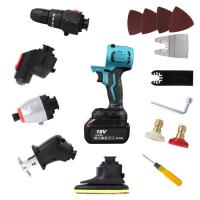 China Multifunctional Universal Device, Detachable Lithium Battery Combination Kit, 8-in-1 Brushless Lithium Battery Power Tool for sale