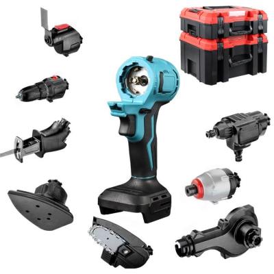 China Eight-in-One Impact Drill Set - Multi-functional Combination Tool Kit - Cordless Electric Screwdriver - Lithium-Ion Battery for sale