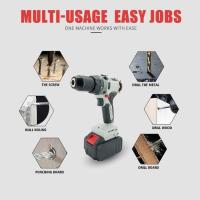 China Industrial-grade 3-piece 21V Brushless Electric Drills for Drilling in Concrete, Steel and Wood for sale