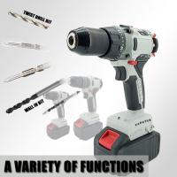 China 21v High-Quality Three-in-One Cordless Electric Drill Screwdriver for Woodworking Mini Hand Drill Powered by Lithium-Ion Battery for sale