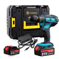 China 21V Portable Cordless Drill and Angle Grinder Combo Set - 2-in-1 Lithium-Ion Brushless Motor Electricity for sale