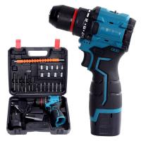 China Wireless Electric Drill with 16.8V Lithium Battery, Dual-speed Reversible, Suitable for Home DIY Use, Comes with Two Batteries for sale