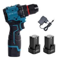 China Wireless Electric Drill with 16.8V Lithium Battery, Dual-speed Reversible, Suitable for Home DIY Use, Comes with Two Batteries for sale