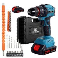 China The Cordless Impact Drill Kit Is Portable and Suitable for Use on Wood, Metal and Concrete. for sale