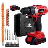 China Portable 21V Cordless Impact Lithium Battery Torque Screwdriver Kit with Wireless Battery Power, Mini Household Repair OEM for sale