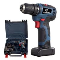 China Professional Electric Impact Cordless Drill Battery 21V Household Lithium-powered Hand Tool Kit for sale