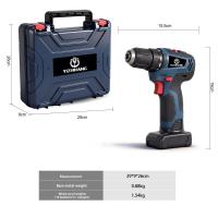 China 21v Cordless Electric Drill, Household Multi-functional Drill, Electric Screwdriver, Lithium Drill Driver for sale