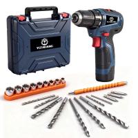China 12V Mini Brushless Electric Drill, High-power Household Rechargeable Screwdriver, Household Lithium Battery Impact Drill for sale