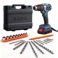 China 21v Portable Electric Drill Kit - Factory Source Cordless Impact Drill Motor Tool, with Speed Control and Lithium Battery for sale
