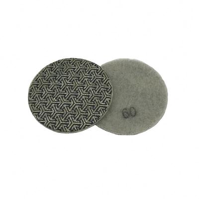 China 2in50mm Electroplated Diamond Grinding Discs for Grinding Tiles, Rock Slabs, Wood and Glass Diamond Electroplated Polishing Pads for sale