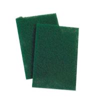 China 7447 Scouring Pad Sheets Red Heavy Duty Hand Polishing Pad Scouring Polishing Pad for sale