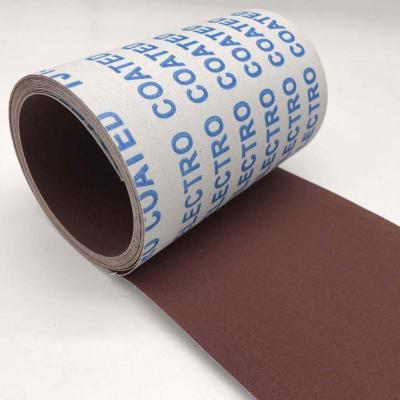 China Latest 1.2mm Ceramic Abrasive Sandpaper Rolls Zirconia Aluminum Oxide Cloth Roll with Resin Bonding for Surface Grinding for sale