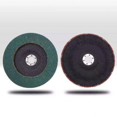 China Factory Customized 4-inch Brown Corundum Hundred-page Wheel Aluminum Oxide Woodworking Grinding Flat Sandpaper Flap Disc for sale