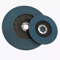 China Factory Customized 4-inch Brown Corundum Hundred-page Wheel Aluminum Oxide Woodworking Grinding Flat Sandpaper Flap Disc for sale