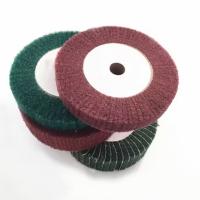China Non Woven Wire Brush Drum Surface Conditioning Abrasive Wheel Wire Wheel Burnishing Tool for Metal Surface Polishing Grinding for sale