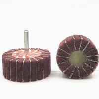 China Mounted Abrasive Shaft-mounted Nylon Fiber Disc Non Woven Buffing Polishing Wheel Metal Steel Flap Disc for sale