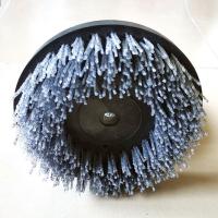 China Industrial 6 Inch Silicon Carbide Antique Brush Diamond Circular Abrasive Wire Disc Cleaning Brush for Granite Marble for sale
