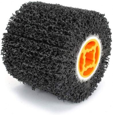 China Good Quality High Abrasive Flap Polishing Burnishing Wheel Stainless Steel Buffing Wheel 100mm Thickness 120mm Wire Drawing for sale