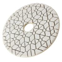 China New Design 100mm 4 Inch Diamond Buffing Flexible Dry Polishing Pads 800 Grit Stone Concrete Marble Granite Floor Sanding for sale