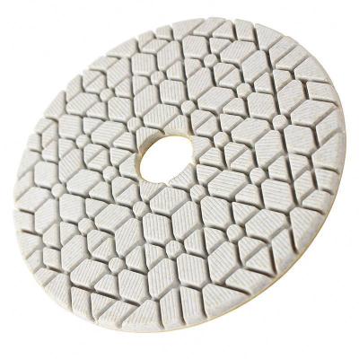 China New Design 100mm 4 Inch Diamond Buffing Flexible Dry Polishing Pads 800 Grit Stone Concrete Marble Granite Floor Sanding for sale
