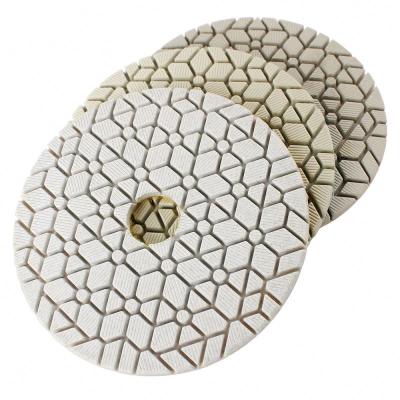 China 4 Inch Dry Polishing Pad Sharp Flexible 100mm Diamond Polishing Pads for Granite Marble Stone Concrete Sanding Disc for sale