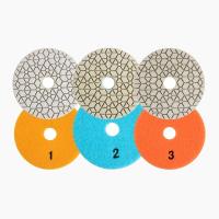 China 4 Inch Dry Polishing Pad Sharp Flexible 100mm Diamond Polishing Pads for Granite Marble Stone Concrete Sanding Disc for sale