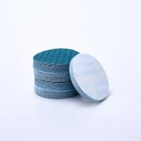 China Wholesale Blue Color 5inch Size Blue Color Anti Block Sanding Disc Look and Hoop Andpaper Grid Aluminum Oxide Sanding Disc for sale