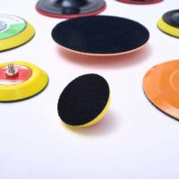 China Wholesale High Hardness Abrasive Pad Hook Loop Backing Paper Pad Holder 2cm Thickness Car Polishing Pads Used Sanding Discs for sale