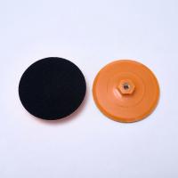 China Hot Sales 4.5'' Red Round Hook and Loop Backing High Hardness Abrasive Pad Polishing Wheel for Car Use with Angle Grinder for sale