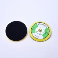 China Hot Sales 4.5'' Red Round Hook and Loop Backing High Hardness Abrasive Pad Polishing Wheel for Car Use with Angle Grinder for sale