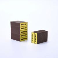 China Aluminium Oxide Double Sided Sanding Sponge Blocks 60#-220# Abrasive Grain 42-53HRC Hardness for Wooden Drywall Metal Glazing for sale
