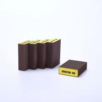China Aluminium Oxide Double Sided Sanding Sponge Blocks 60#-220# Abrasive Grain 42-53HRC Hardness for Wooden Drywall Metal Glazing for sale