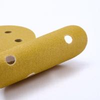 China Good Selling Car Repair Yellow Sandpaper Paper Grinding Discs Automotive Paint Polishing Pads with Ceramic Grain for sale