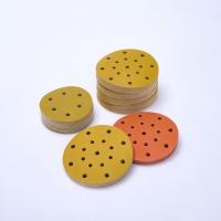 China Heavy Duty 600# Abrasive Sanding Paper 8 Holes for Backing Stainless Steel Hook Loop 42-53HRC Hardness for Car Polishing for sale