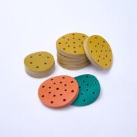 China Heavy Duty 600# Abrasive Sanding Paper 8 Holes for Backing Stainless Steel Hook Loop 42-53HRC Hardness for Car Polishing for sale