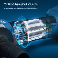 China 18V Brushless Cordless Angle Grinder GWS 18V‑8 100mm 11000RPM M10 Thread Power Cutting Grinding Tool for sale