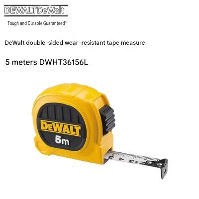 China Original DEWALT 5M Steel Tape Measure Double‑Sided Wear‑Resistant Measuring Tape Anti‑Slip Handheld Ruler For Home Decoration Construction Survey for sale